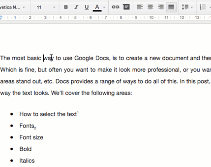 Google Docs (2) – Making your text look better | Learning G Suite ...